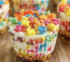Fruity Pebbles Mini Cheesecakes – RECIPES